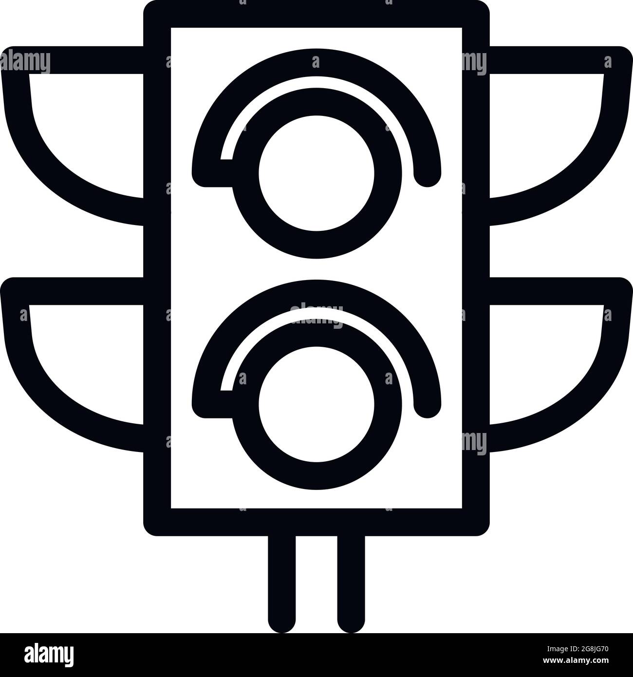 City traffic lights icon. Outline city traffic lights vector icon for ...