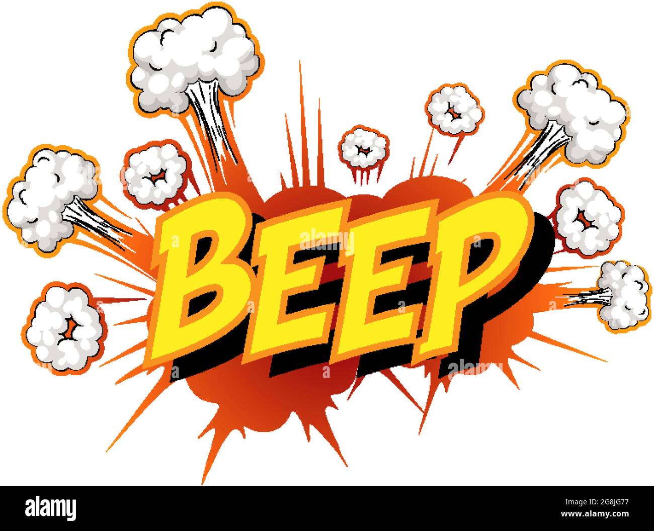 Comic speech bubble with beep text illustration Stock Vector Image ...