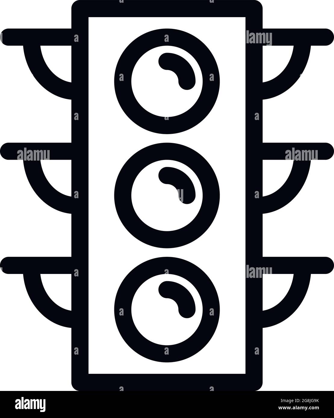 Traffic lights icon. Outline traffic lights vector icon for web design ... Traffic lights icon. Outline traffic lights vector icon for web design ...