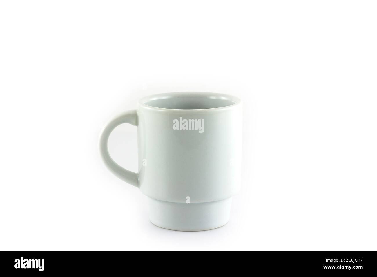 White coffee cup isolated on white background Stock Photo - Alamy