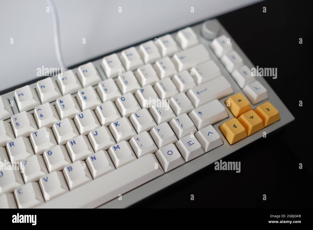 White custom keyboard hi-res stock photography and images - Alamy