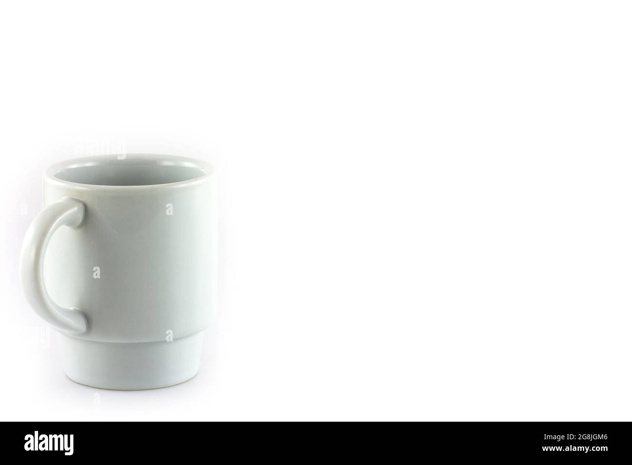 White coffee cup isolated on white background Stock Photo - Alamy