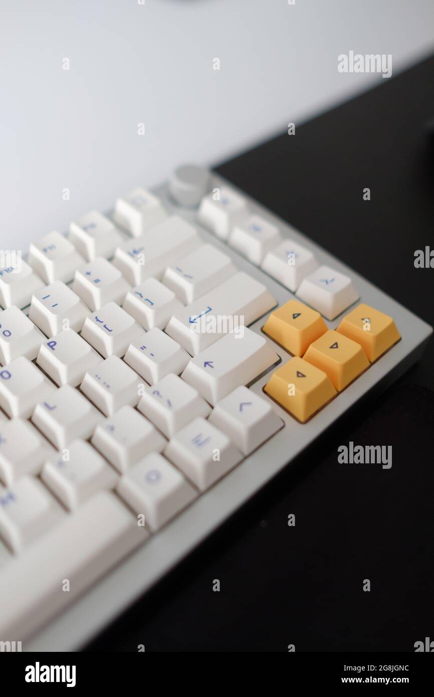 Symbols on the custom mechanical computer keyboard Stock Photo - Alamy