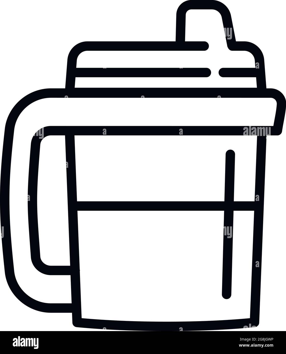 Drink sippy cup icon. Outline drink sippy cup vector icon for web ...