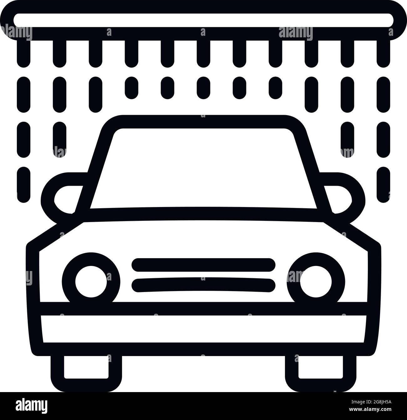 Car wash service icon. Outline car wash service vector icon for web ...