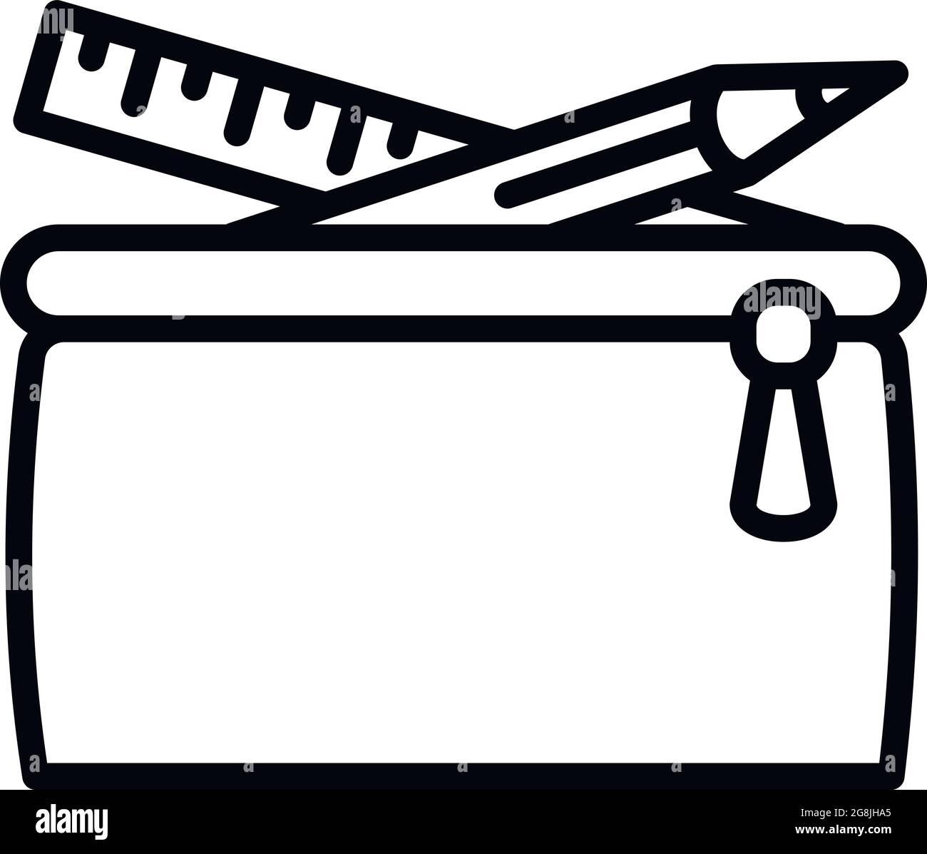 Pencil Case Clip Art Black And White