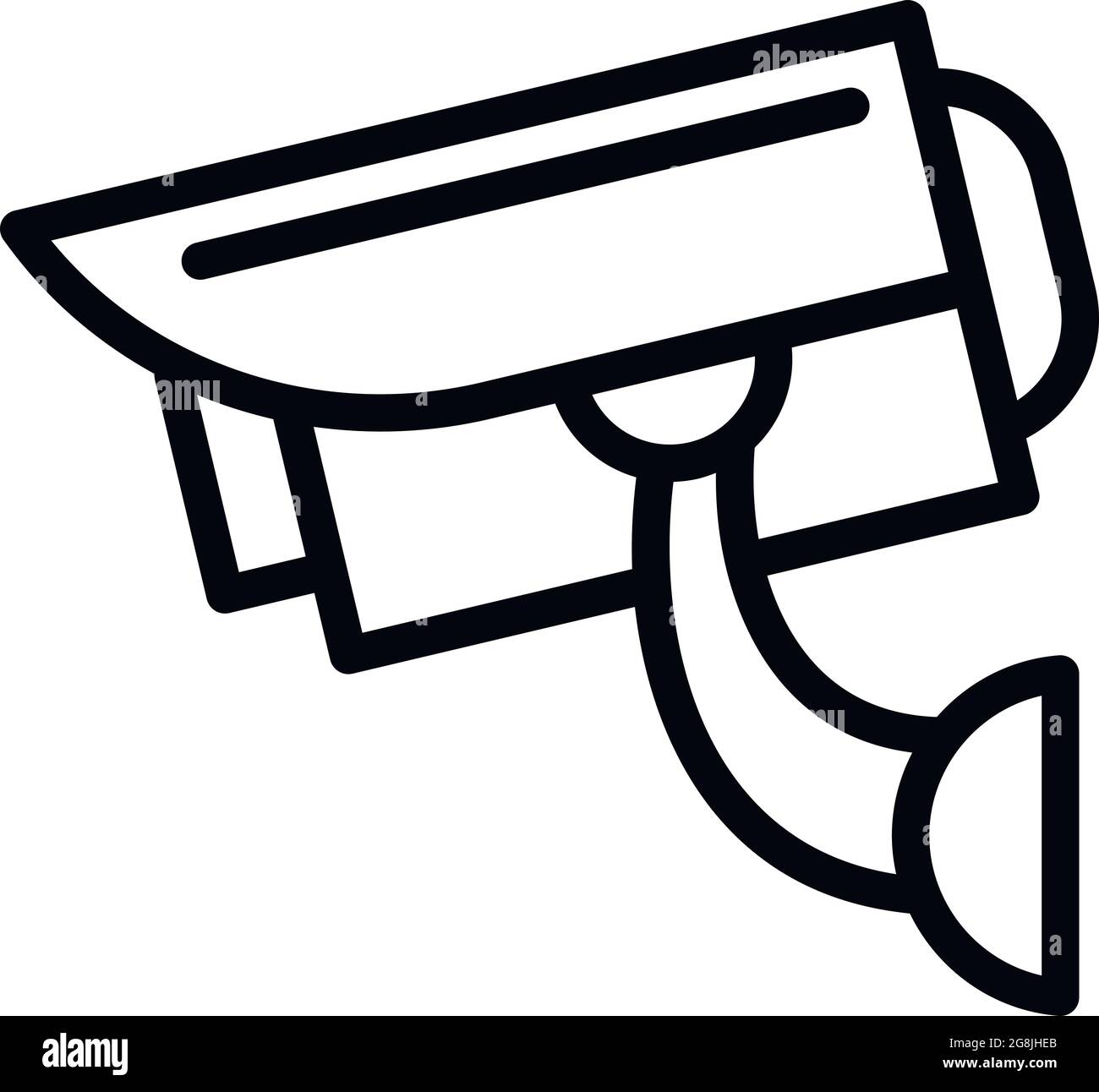 Security camera icon. Outline security camera vector icon for web ...