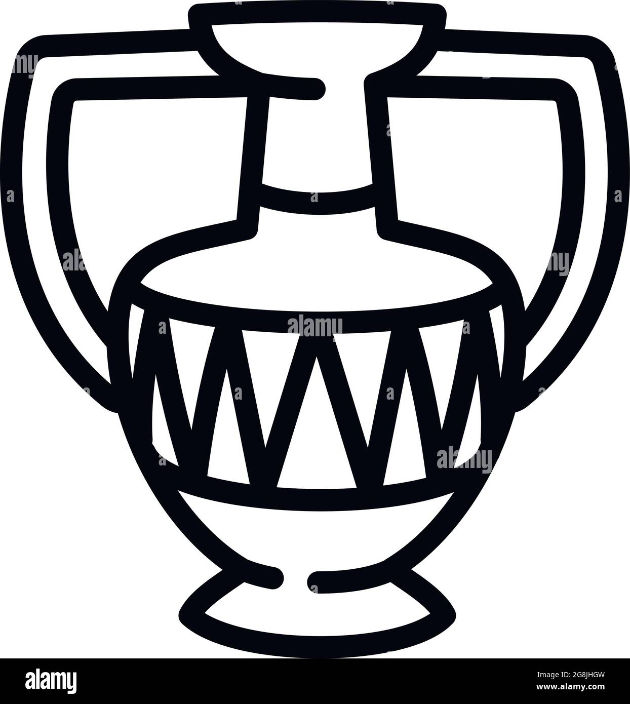 Antique jar icon. Outline antique jar vector icon for web design ...