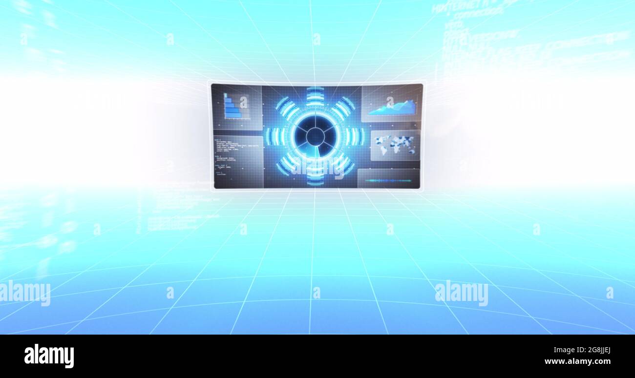 Image of scope scanning, statistics recording and data processing on ...