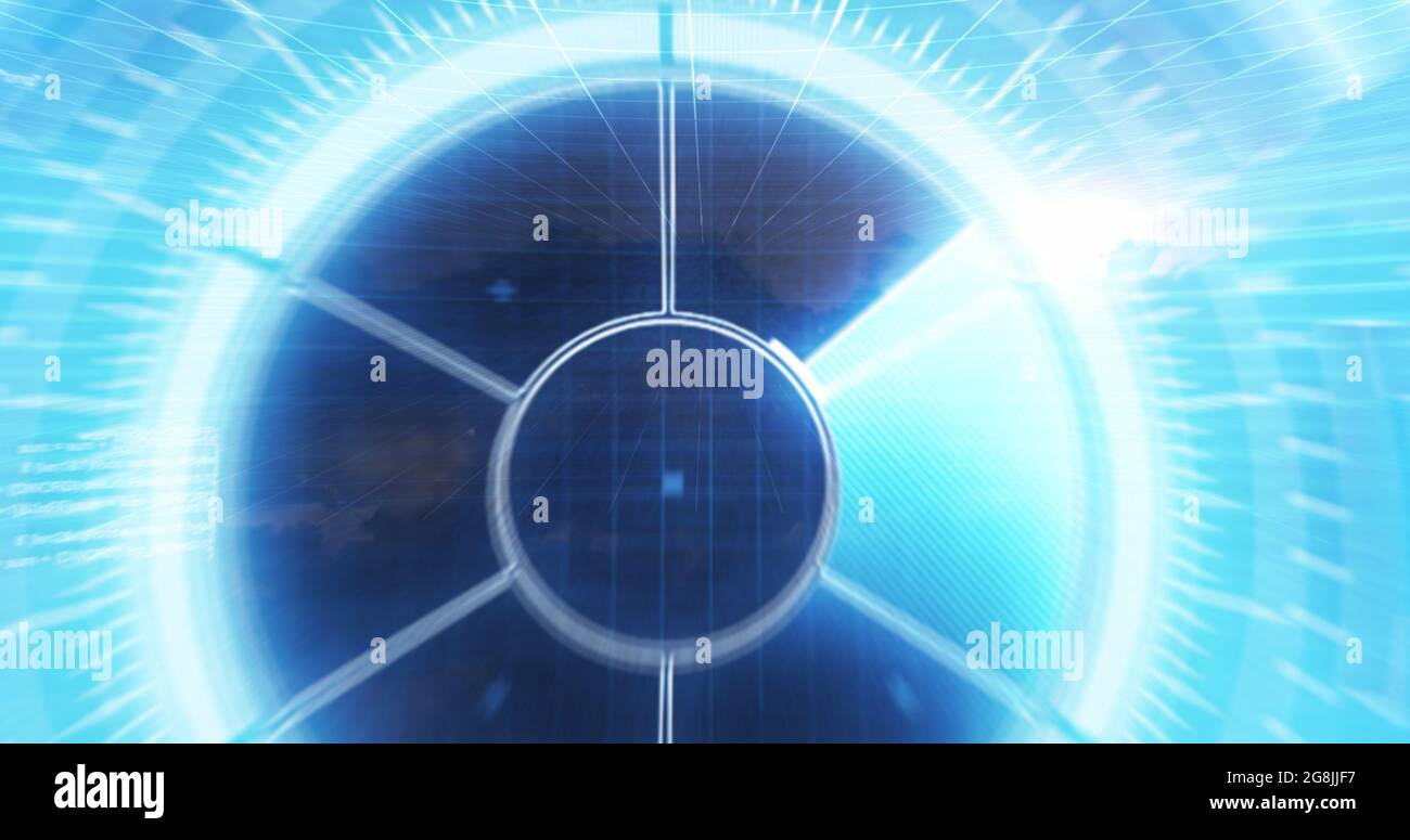 Image of scope scanning, statistics recording and data processing on ...