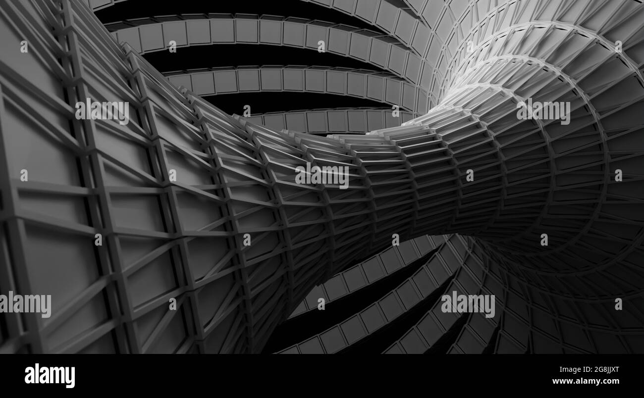 3d render of a geometric and complex shape Stock Photo - Alamy