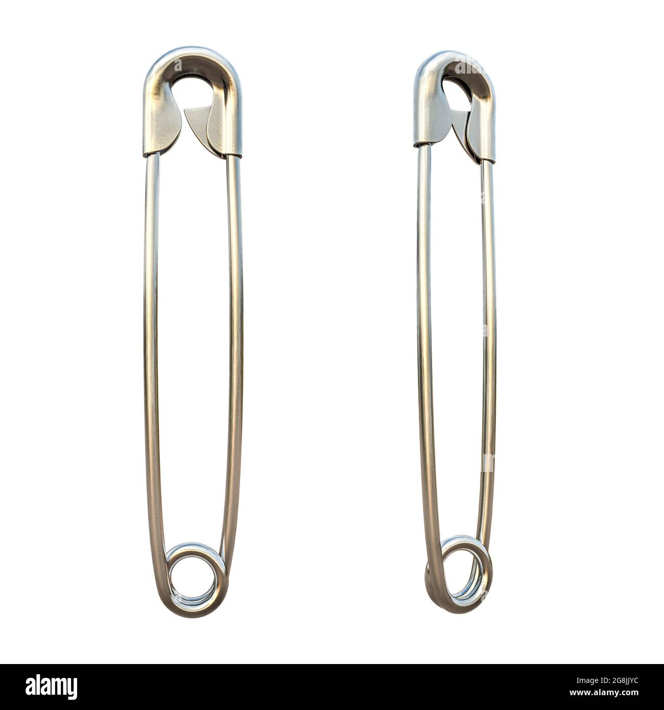 safety pin isolated on white background 3d illustration Stock Photo - Alamy