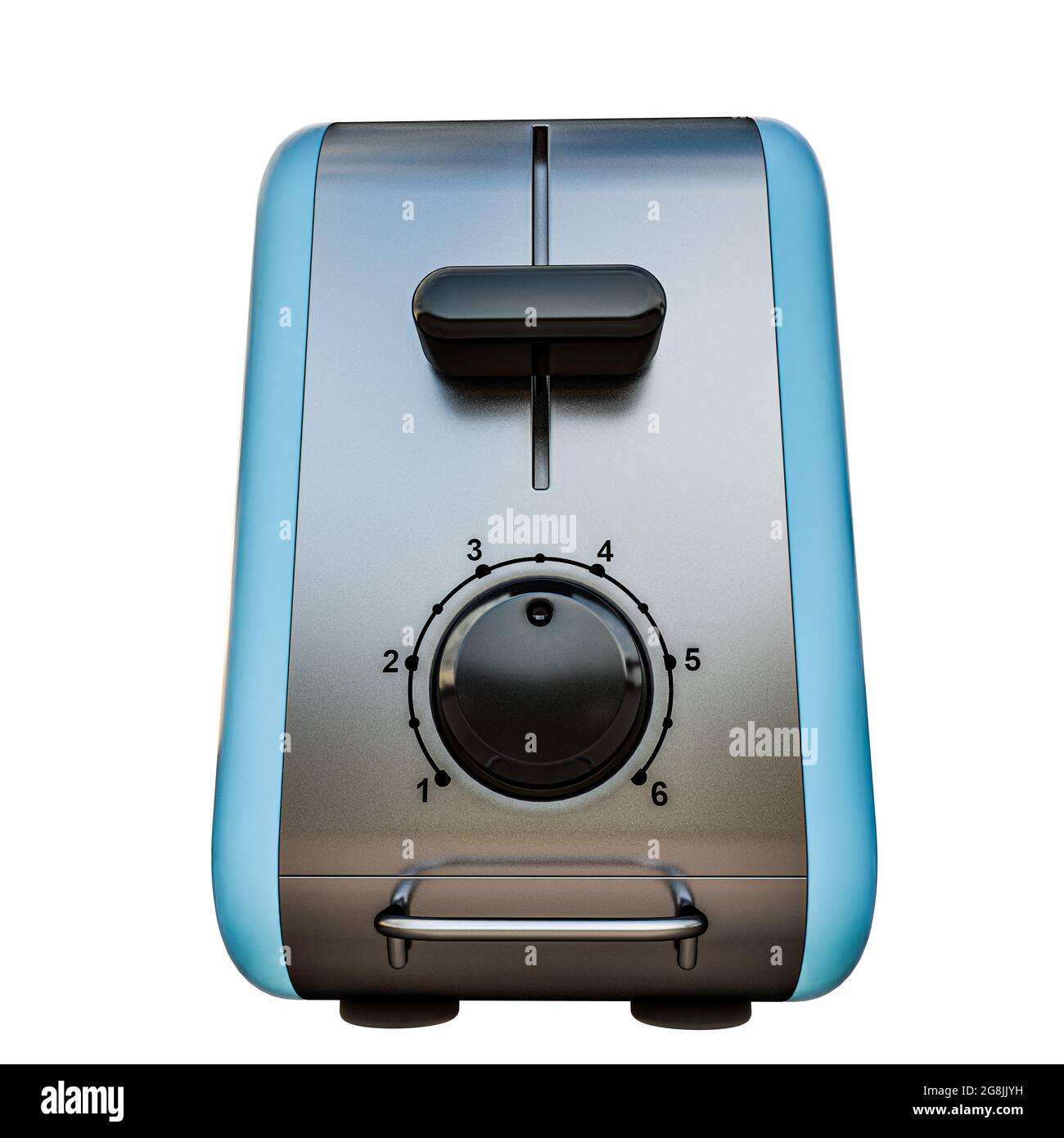 toaster isolated on white background 3d illustration Stock Photo - Alamy