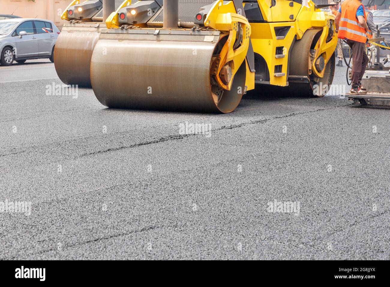 Tamping rollers hi-res stock photography and images - Alamy