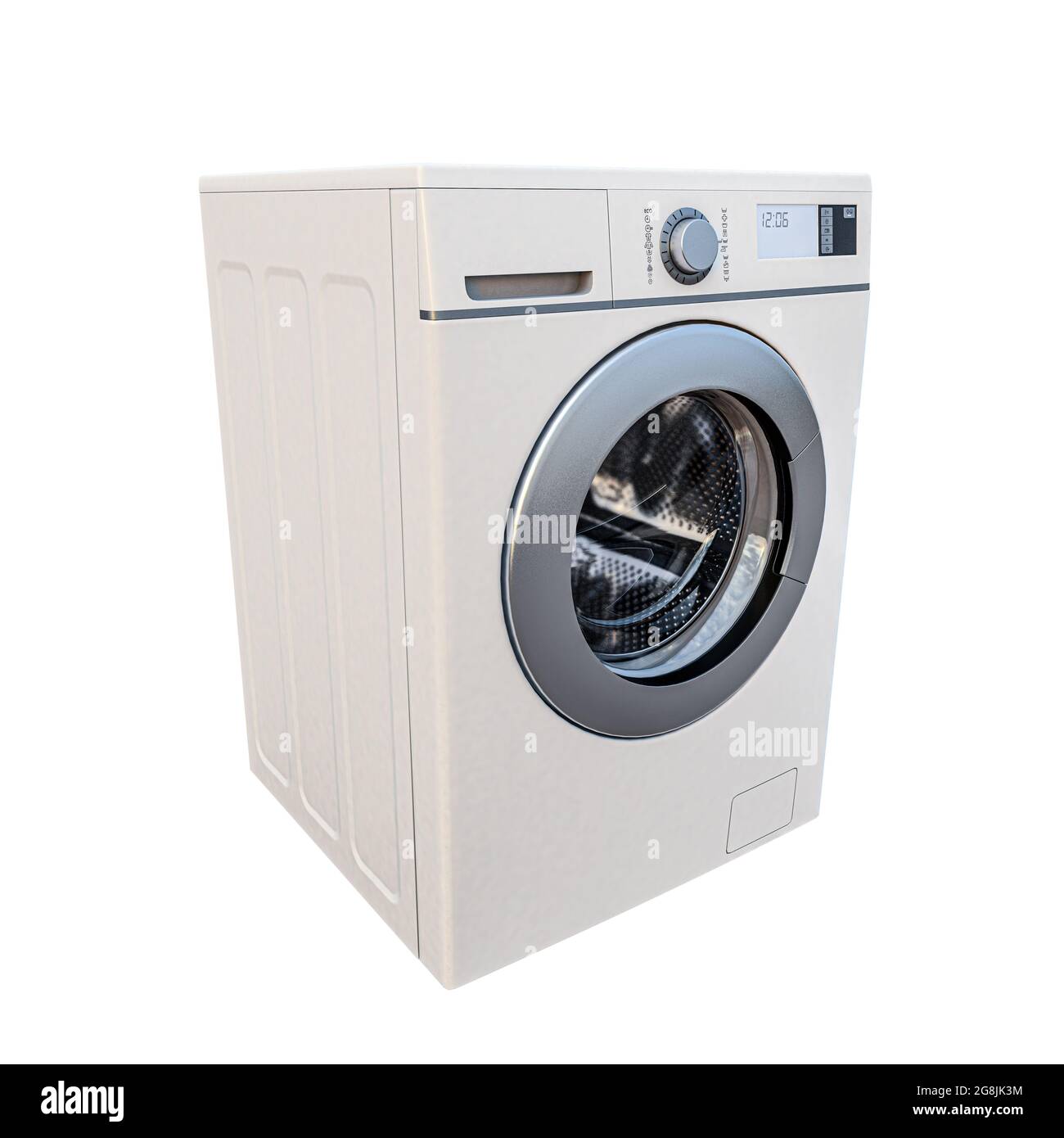 washing machine isolated on white background 3d illustration Stock ...