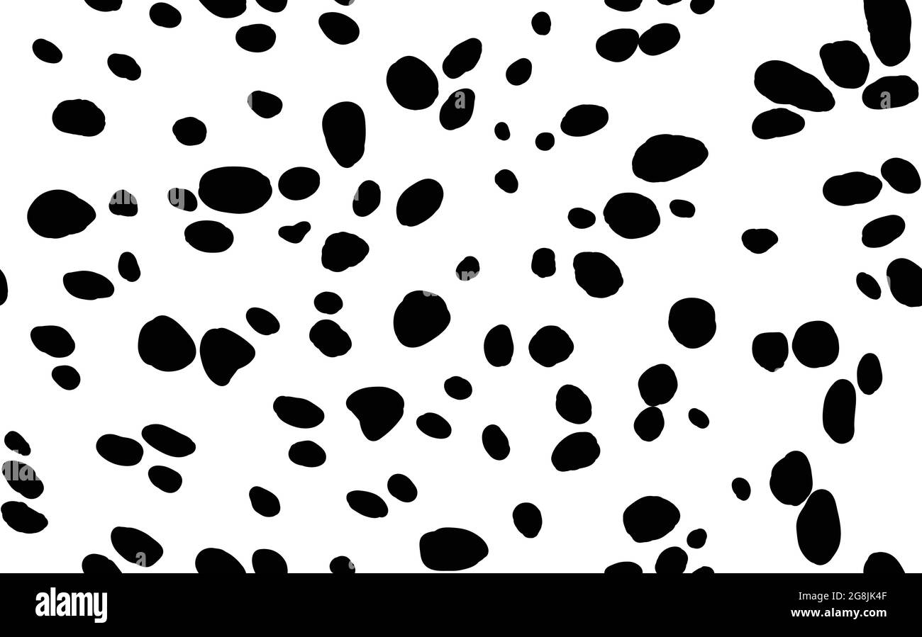Abstract modern dalmatian fur seamless pattern. Animals trendy ...