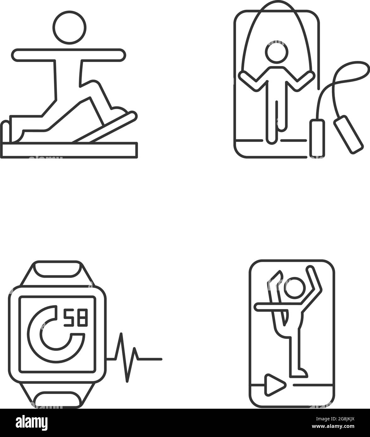 Gymnastic set Black and White Stock Photos & Images - Alamy