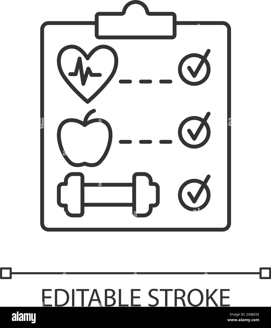 Wellness program linear icon Stock Vector Image & Art - Alamy