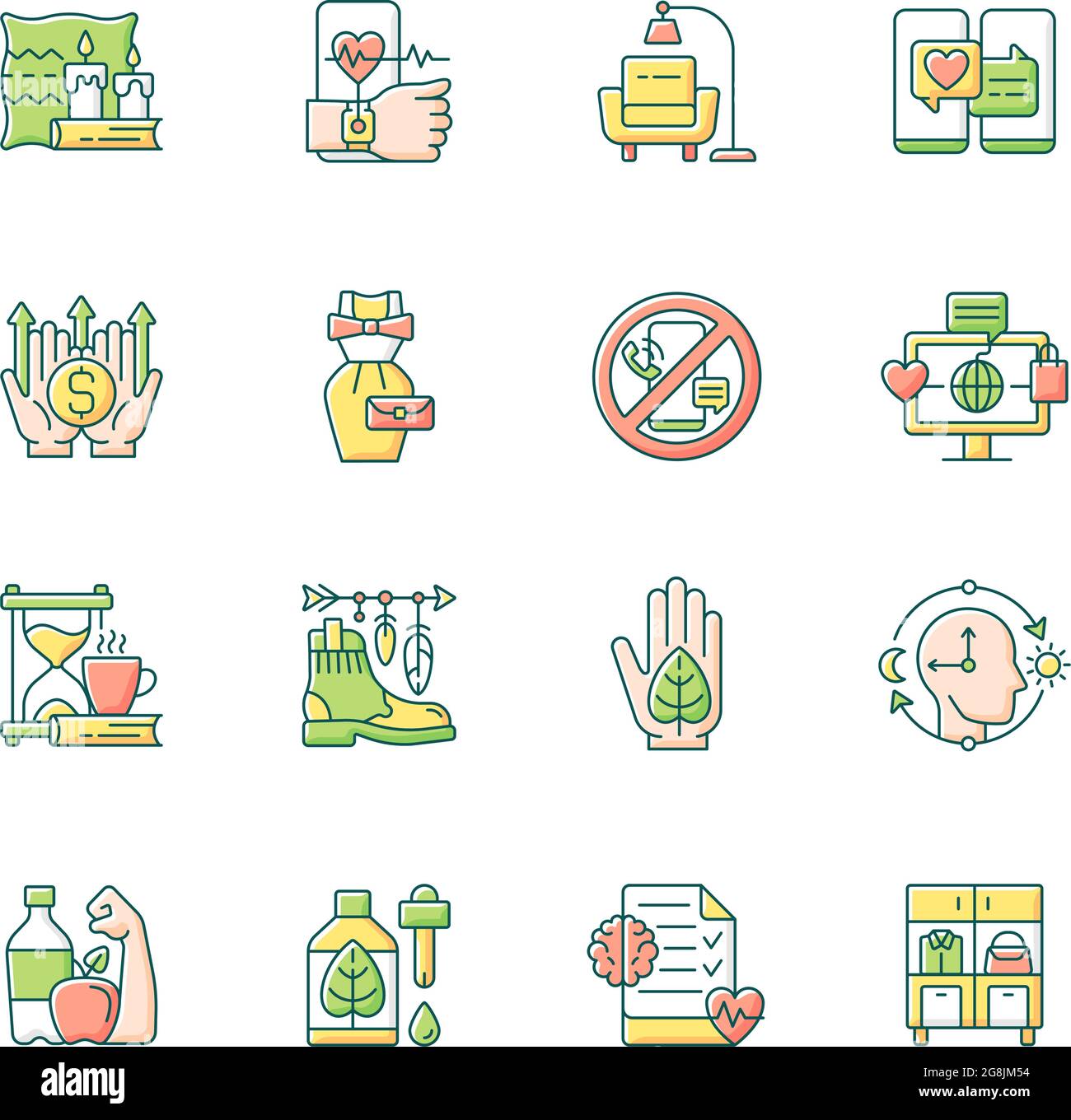 Lifestyle trends RGB color icons set Stock Vector Image & Art - Alamy Lifestyle trends RGB color icons set Stock Vector Image & Art - Alamy