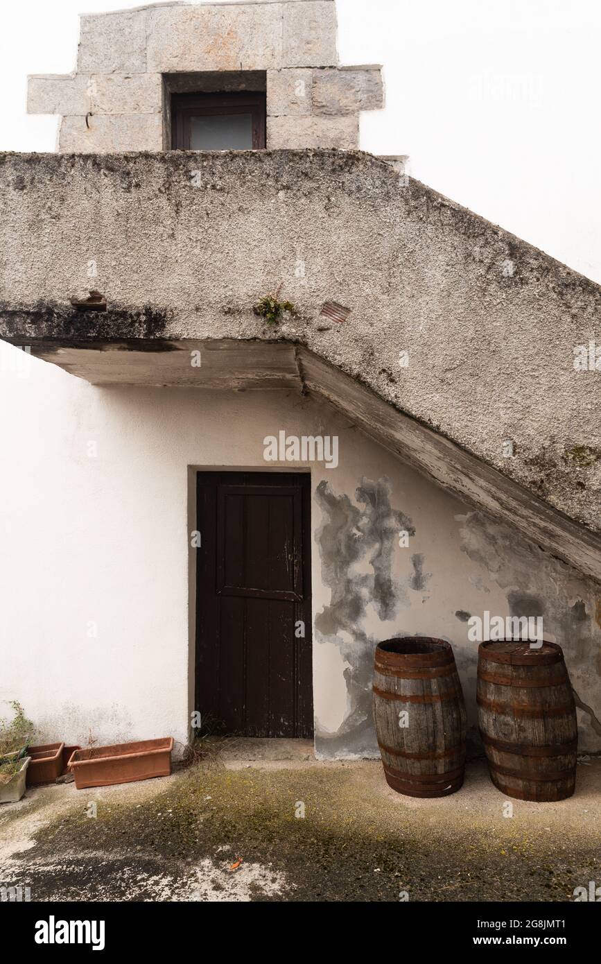 traditional facade of rural house in spain Stock Photo - Alamy