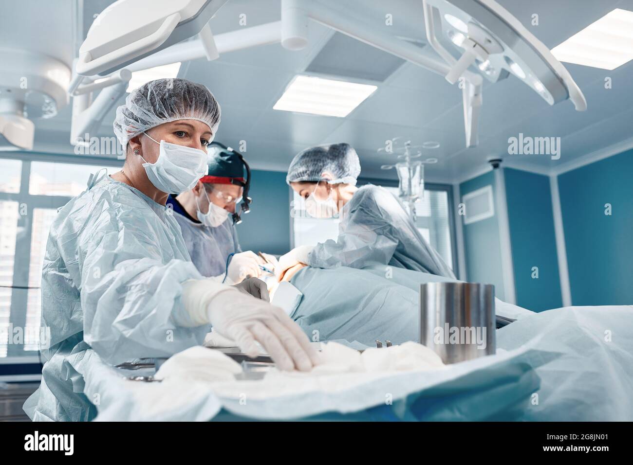 The hard work of a team of surgeons, the hard work of professional ...