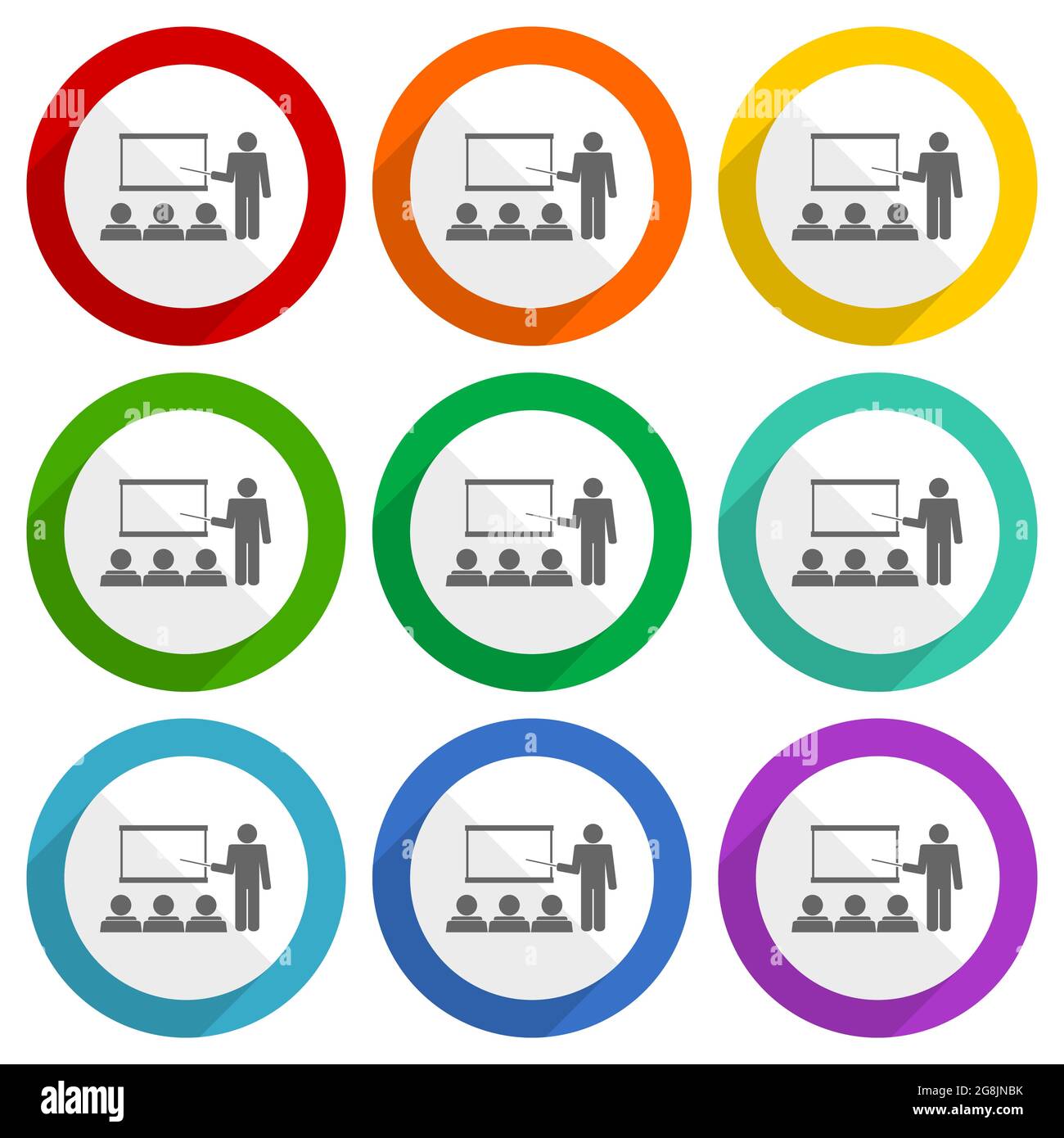 Training and instructor group Cut Out Stock Images & Pictures - Alamy