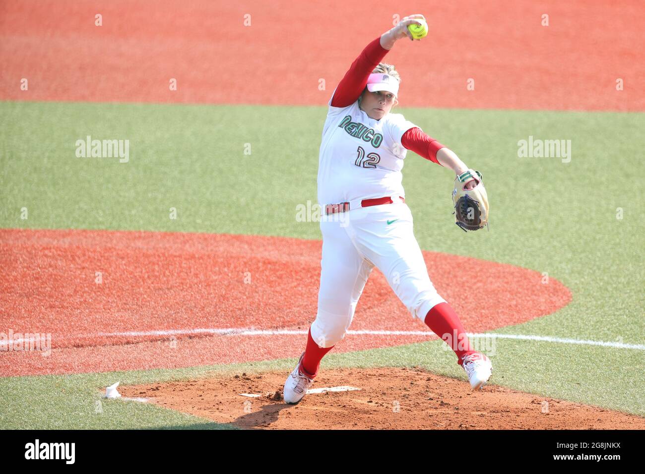 Fukushima, Japan. 21st July, 2021. Dallas Escobedo (MEX) Softball ...