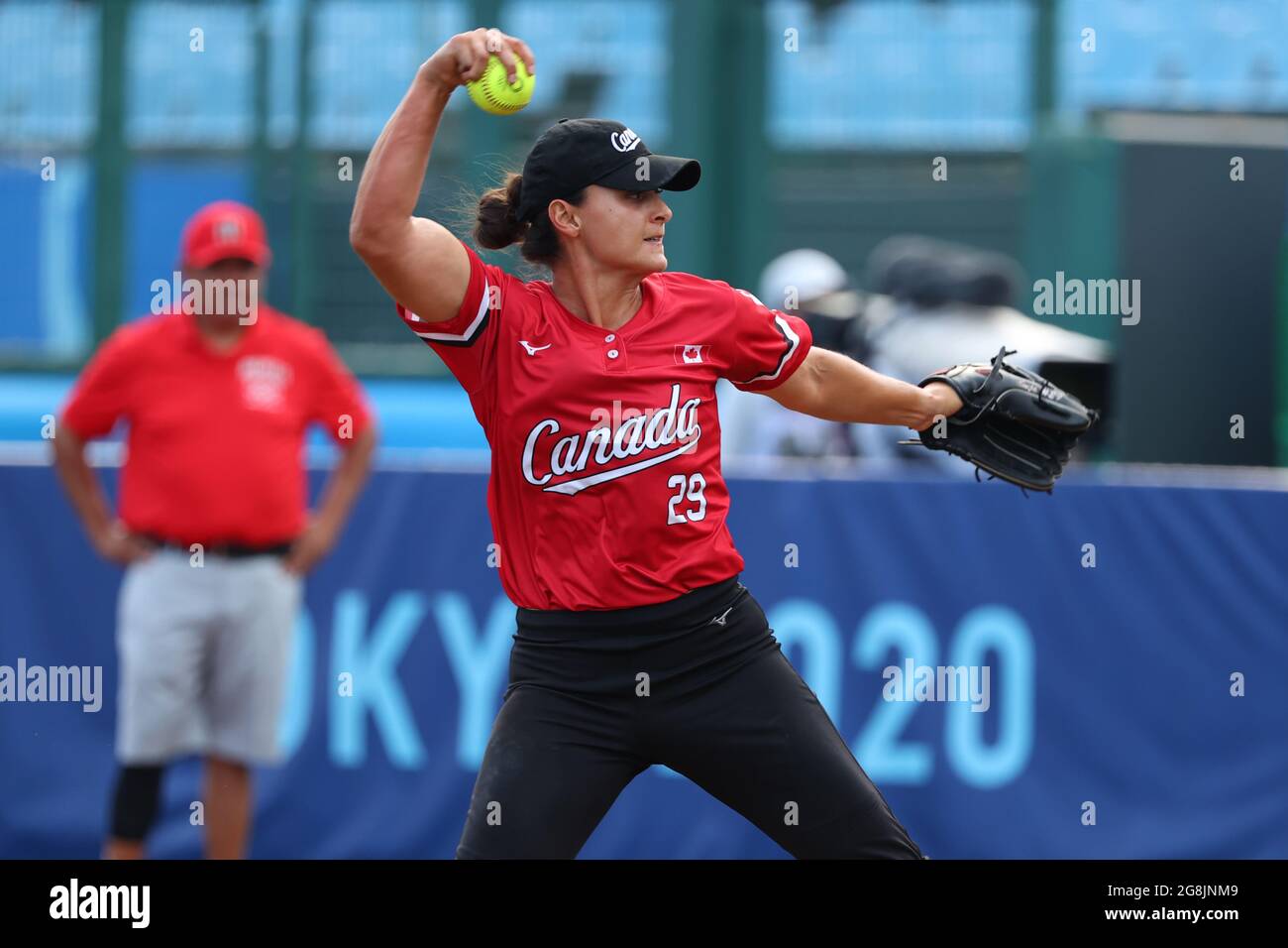 Fukushima, Japan. 21st July, 2021. Jenna Caira (CAN) Softball : Opening ...
