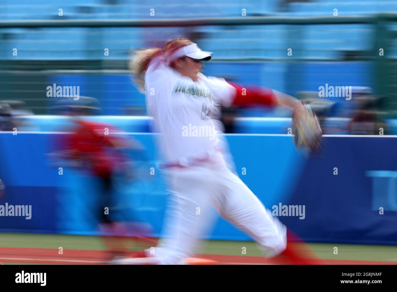Fukushima, Japan. 21st July, 2021. Dallas Escobedo (MEX) Softball ...