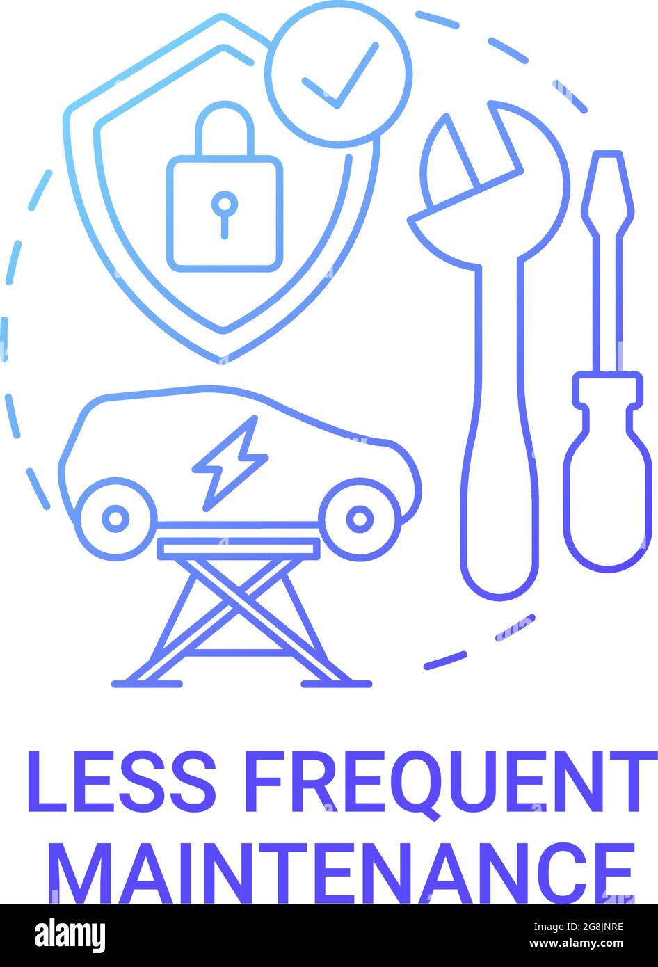 Less maintenance Stock Vector Images - Alamy