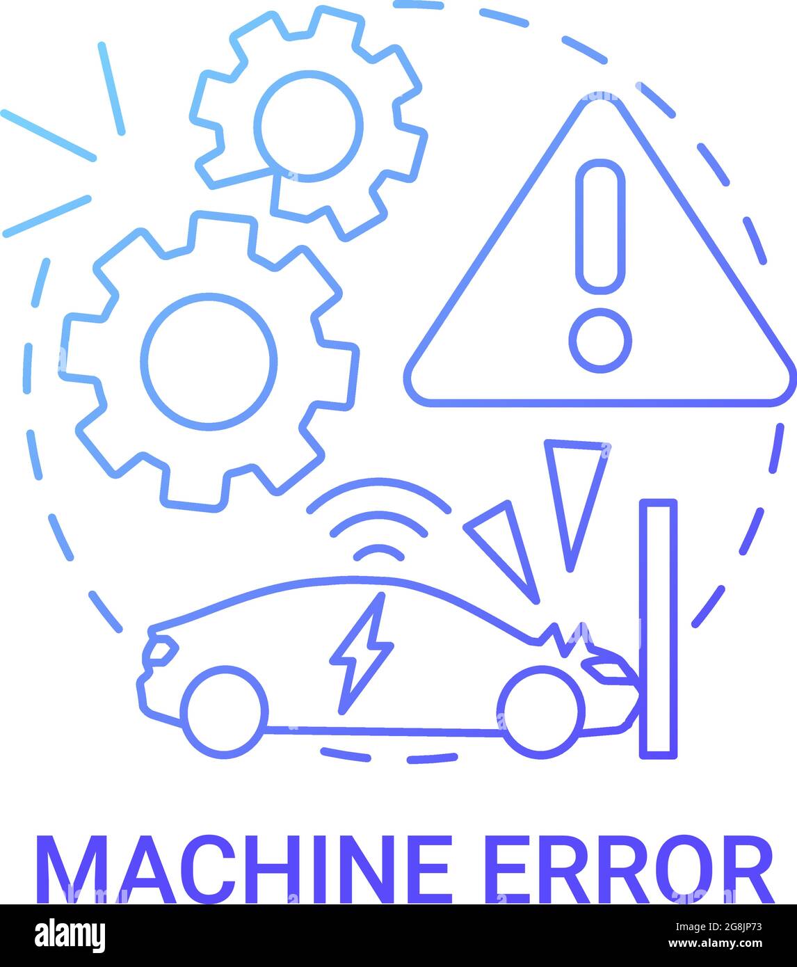 Machine breaking issue concept icon Stock Vector Image & Art - Alamy