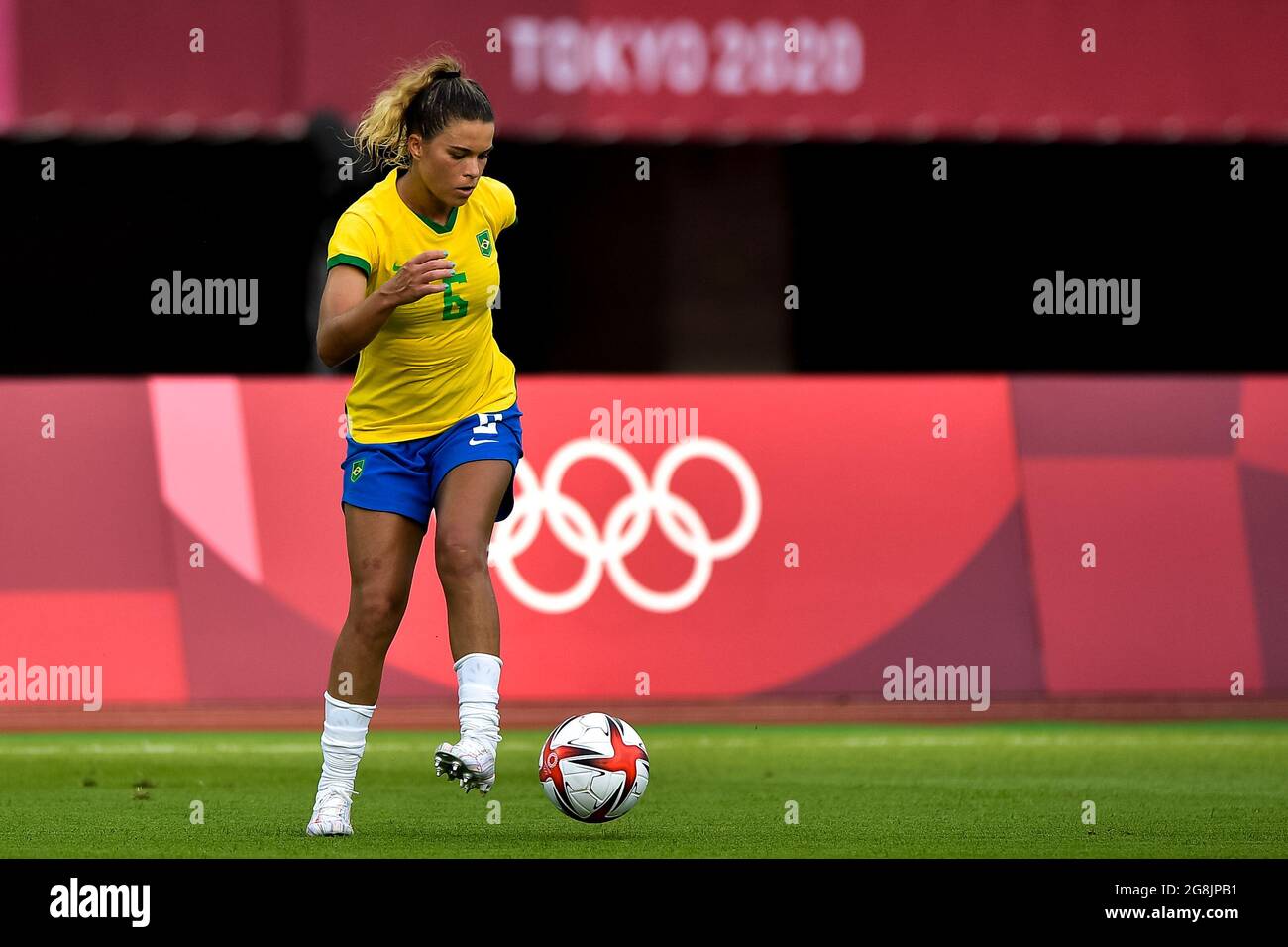 RIFU, JAPAN - JULY 21: Tamires of Brazil during the Tokyo 2020 Olympic ...