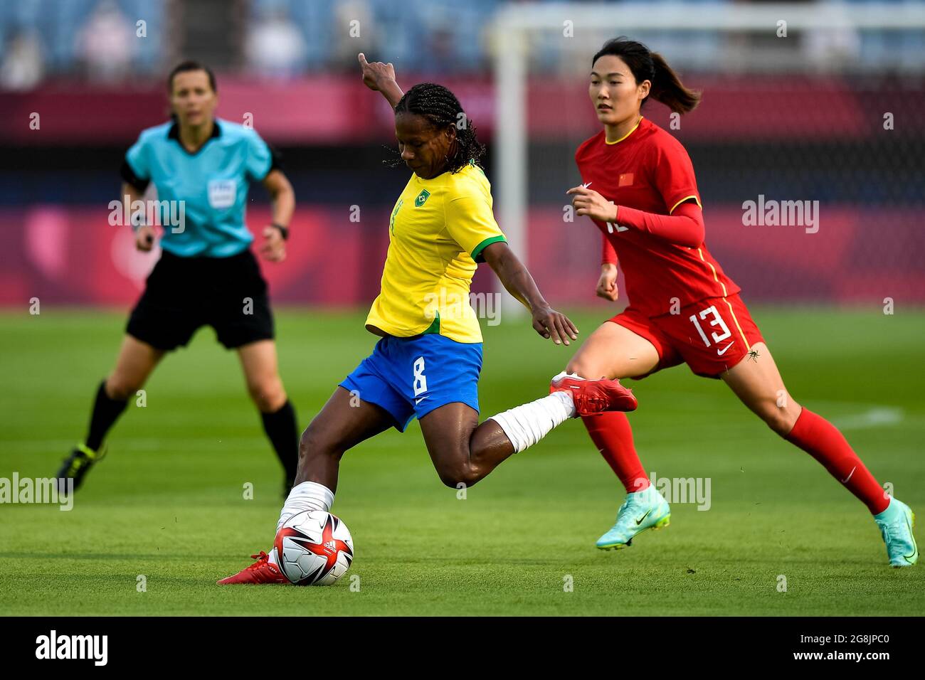 Rifu, Japan. 21st July, 2021. RIFU, JAPAN - JULY 21: Formiga of Brazil ...
