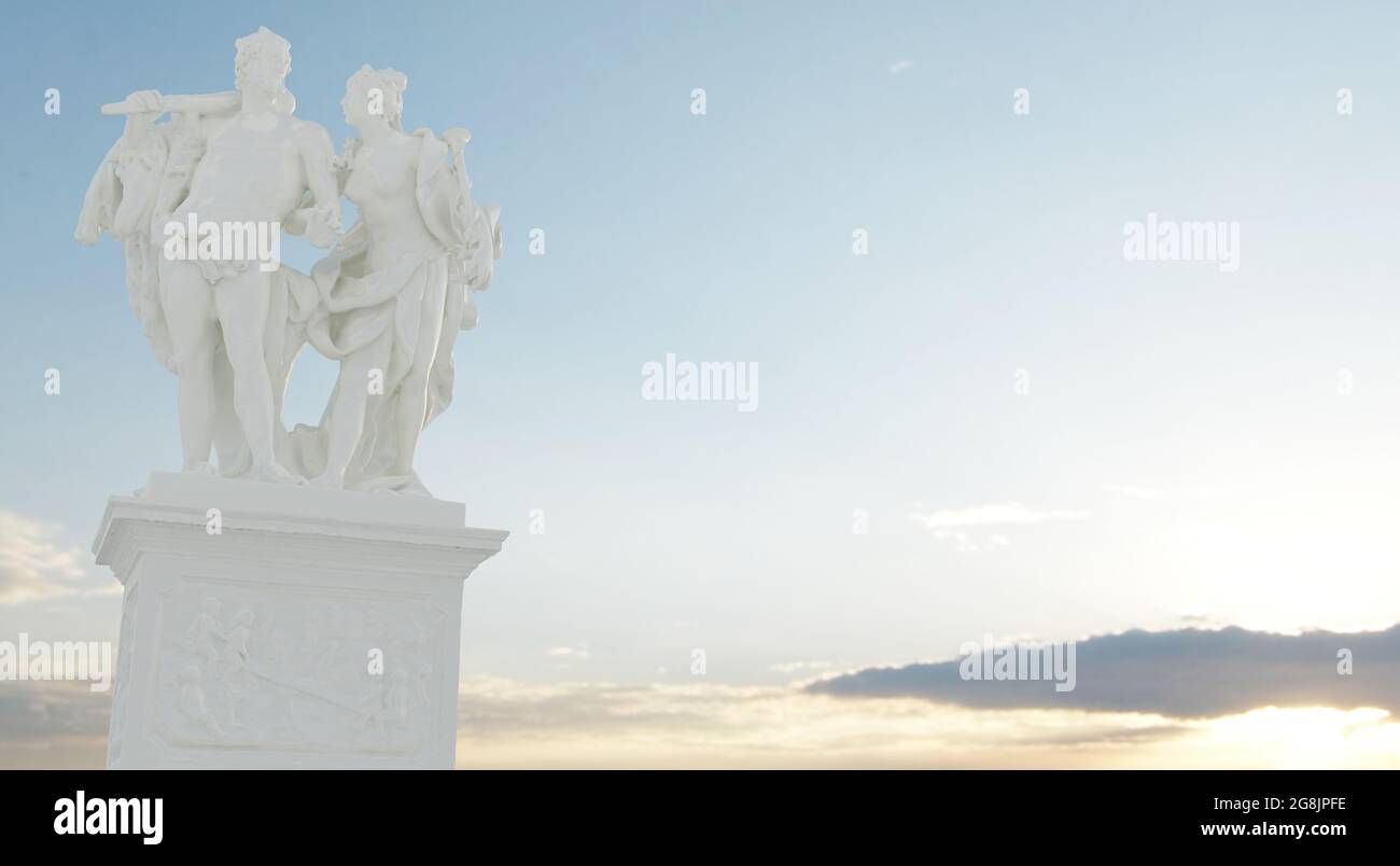 3D Rendering of a monument in the sky Stock Photo - Alamy