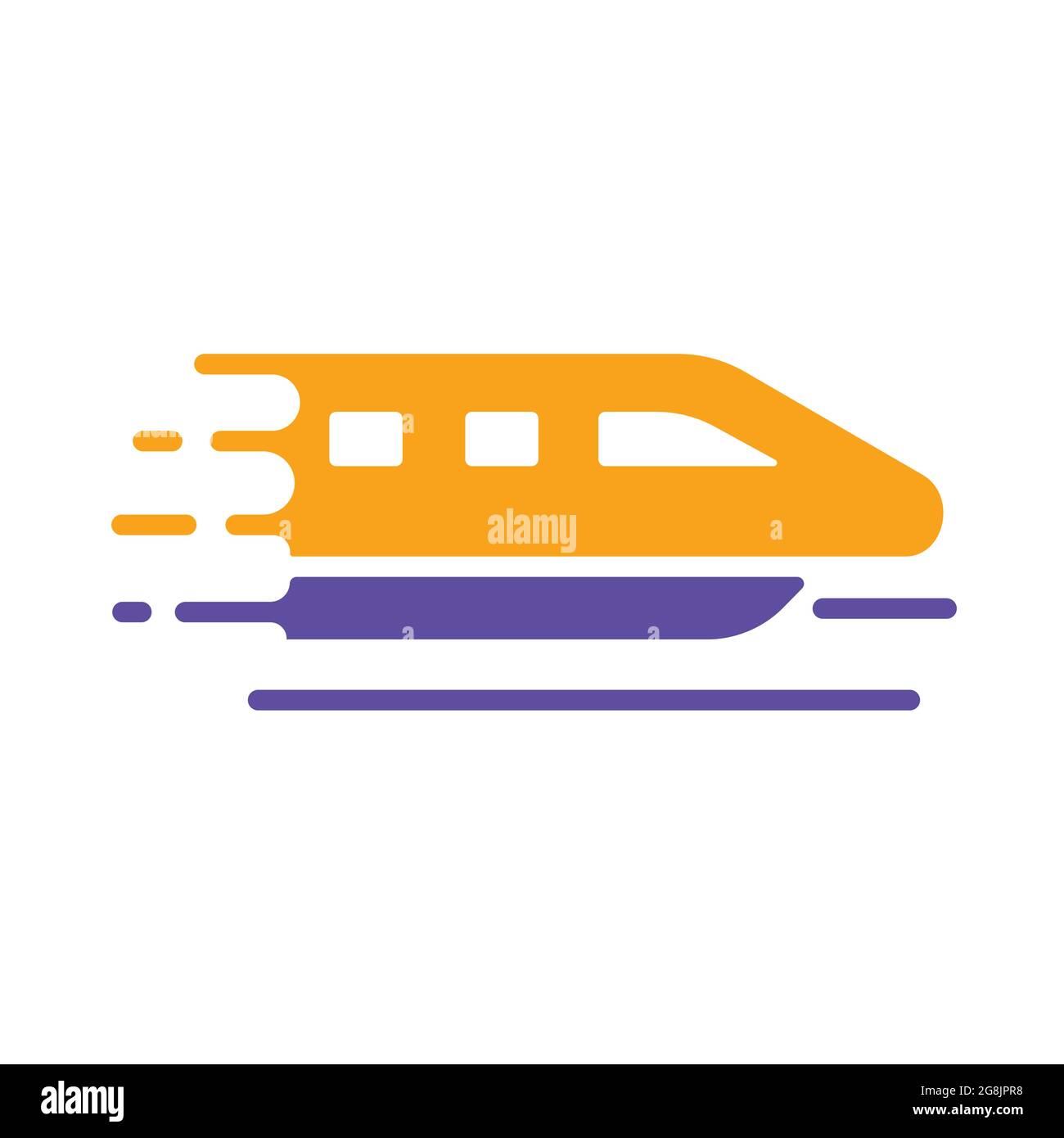 Monorail speed modern train flat vector glyph icon. Graph symbol for ...