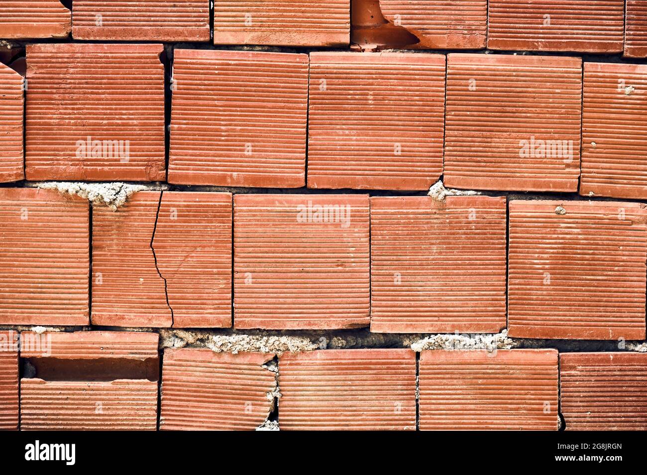 Brick wall construction background Stock Photo - Alamy