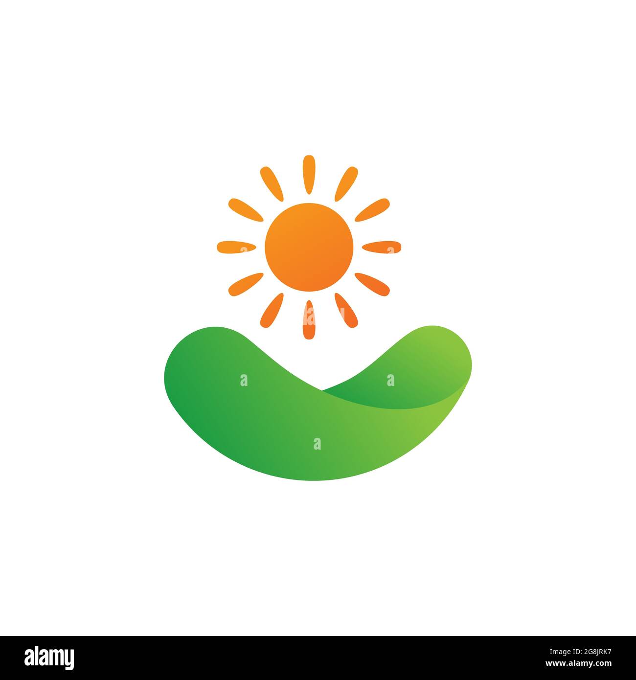 sun farm logo Vector icon design illustration Template Stock Vector ...