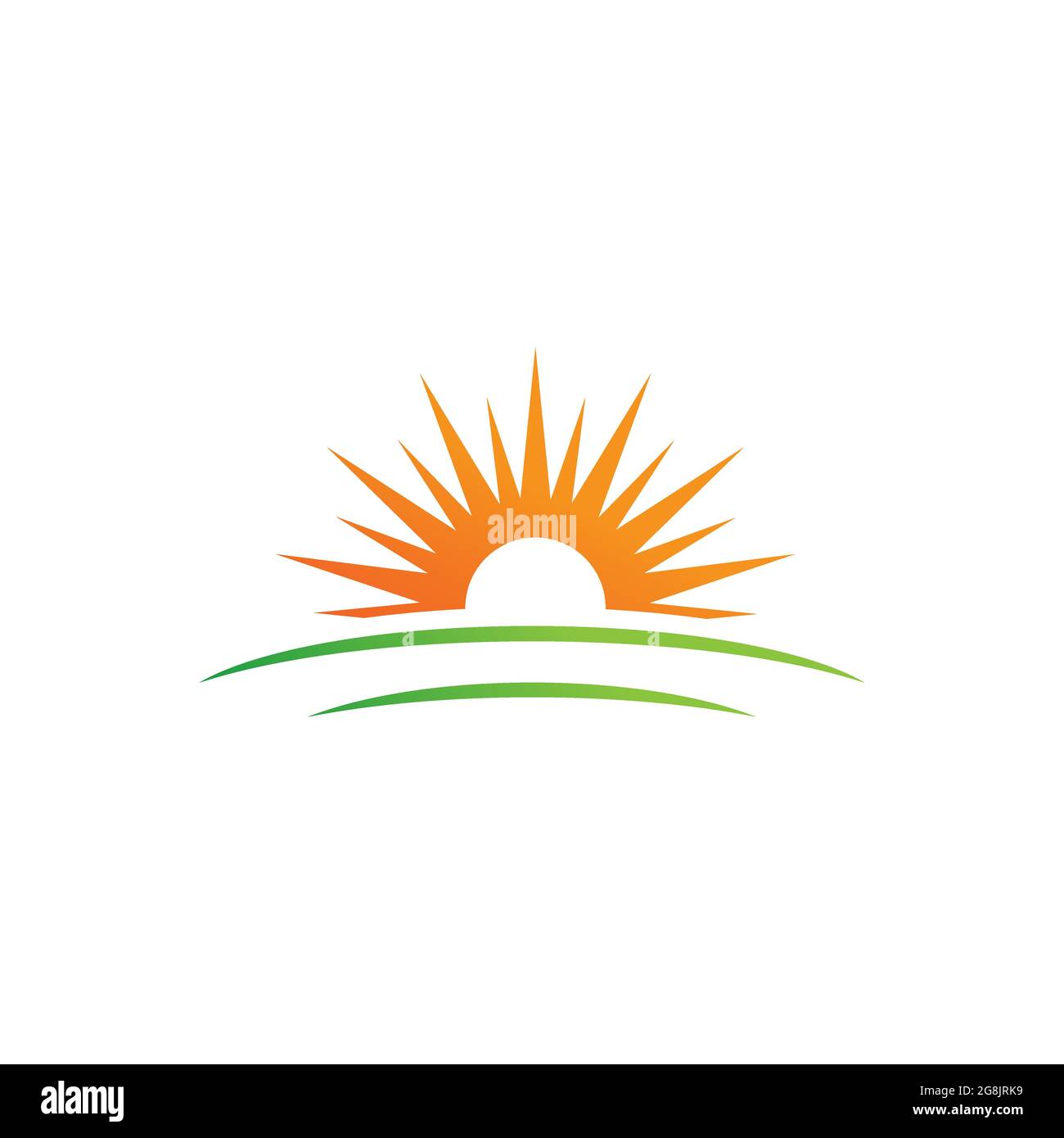 sun farm logo Vector icon design illustration Template Stock Vector ...