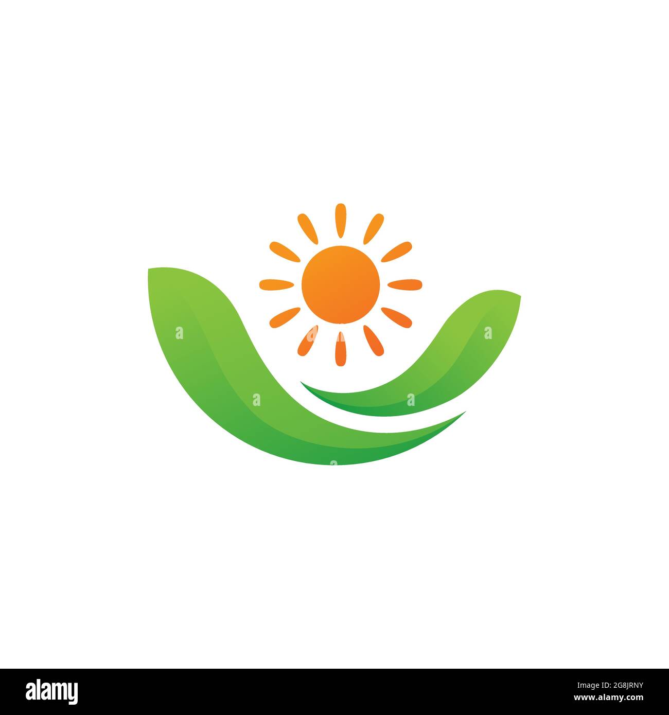 sun farm logo Vector icon design illustration Template Stock Vector ...