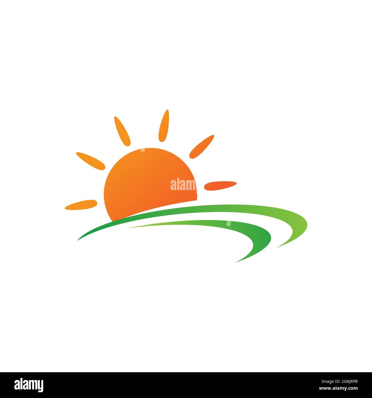 sun farm logo Vector icon design illustration Template Stock Vector ...