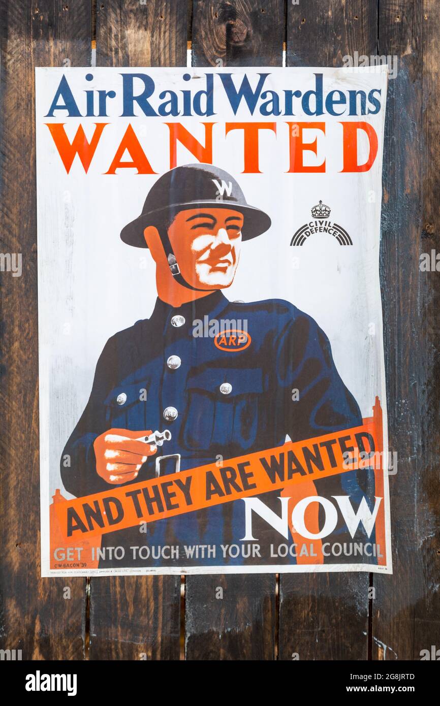 Second world war poster uk air raid hi-res stock photography and images ...