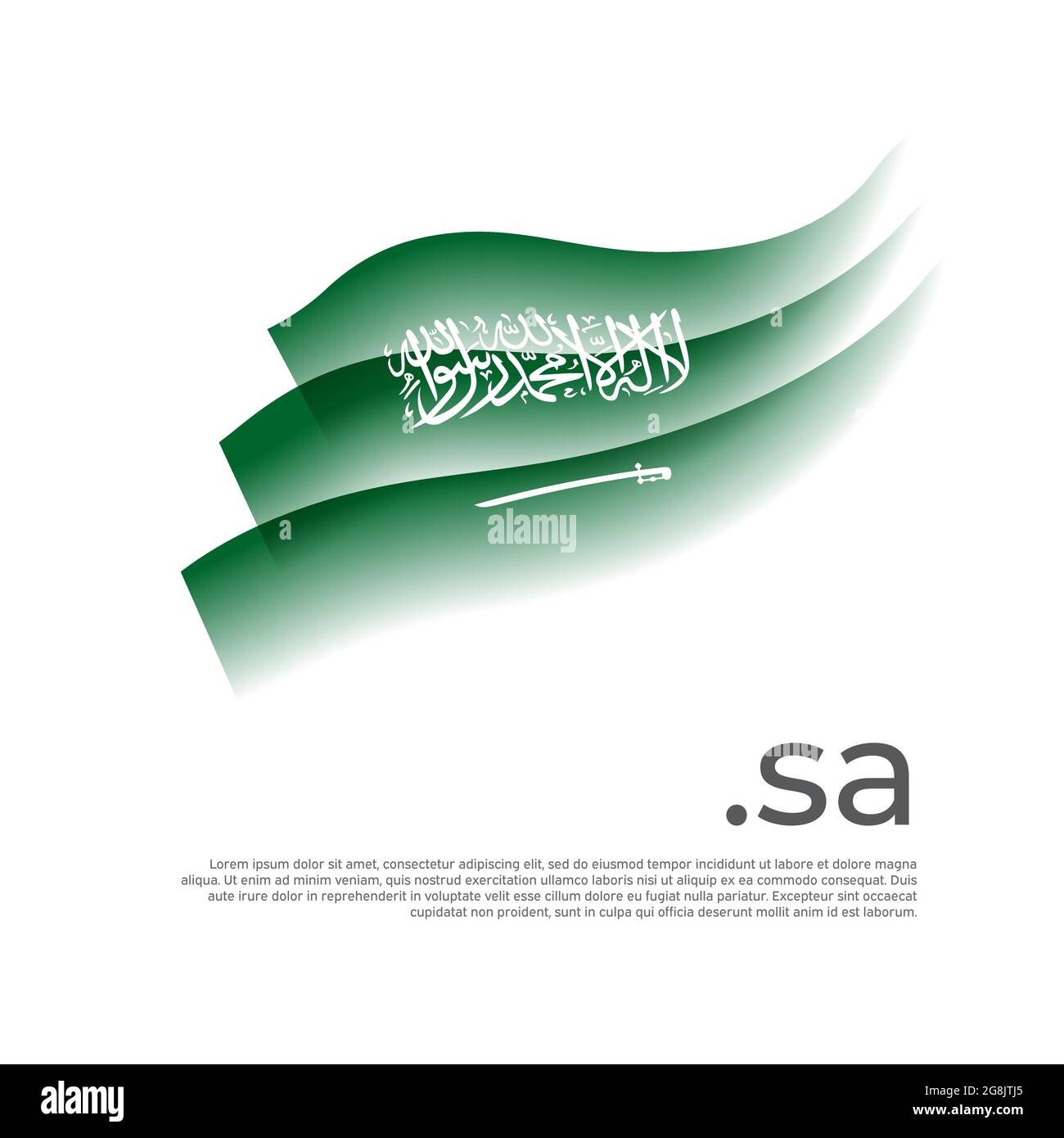 Saudi Arabia flag watercolor. Stripes colors of the saudi arabian flag ...