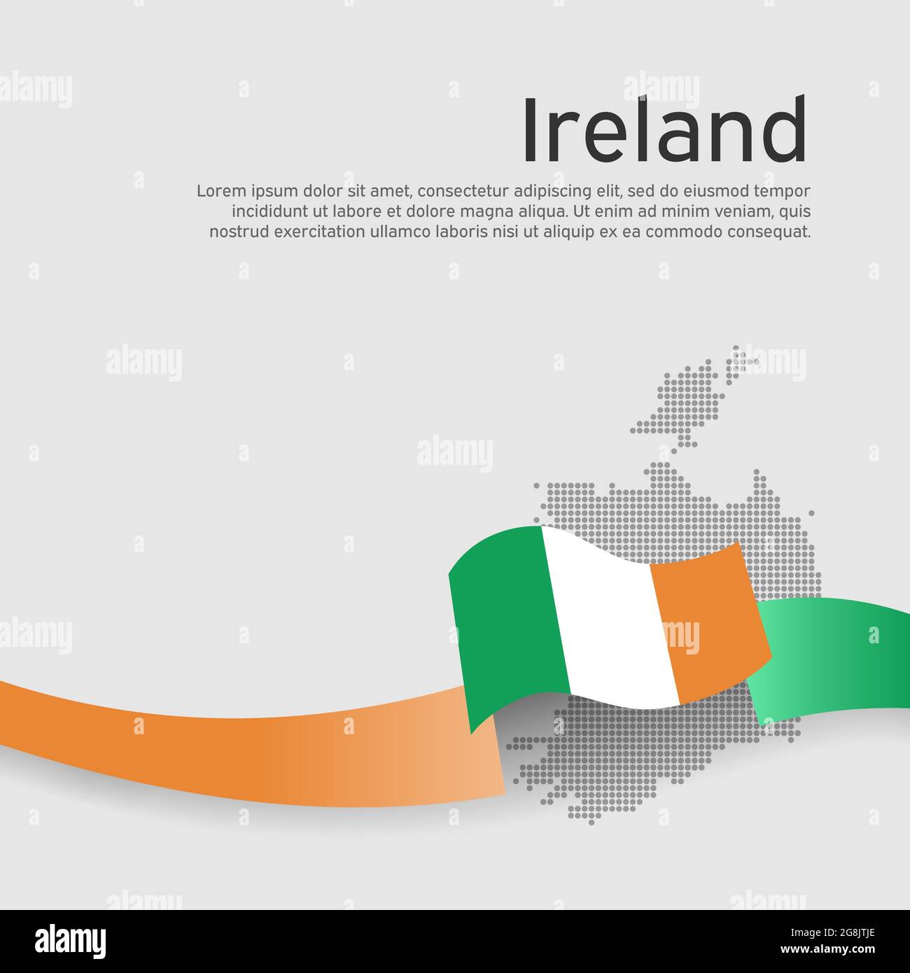 Map ireland green orange Stock Vector Images - Alamy