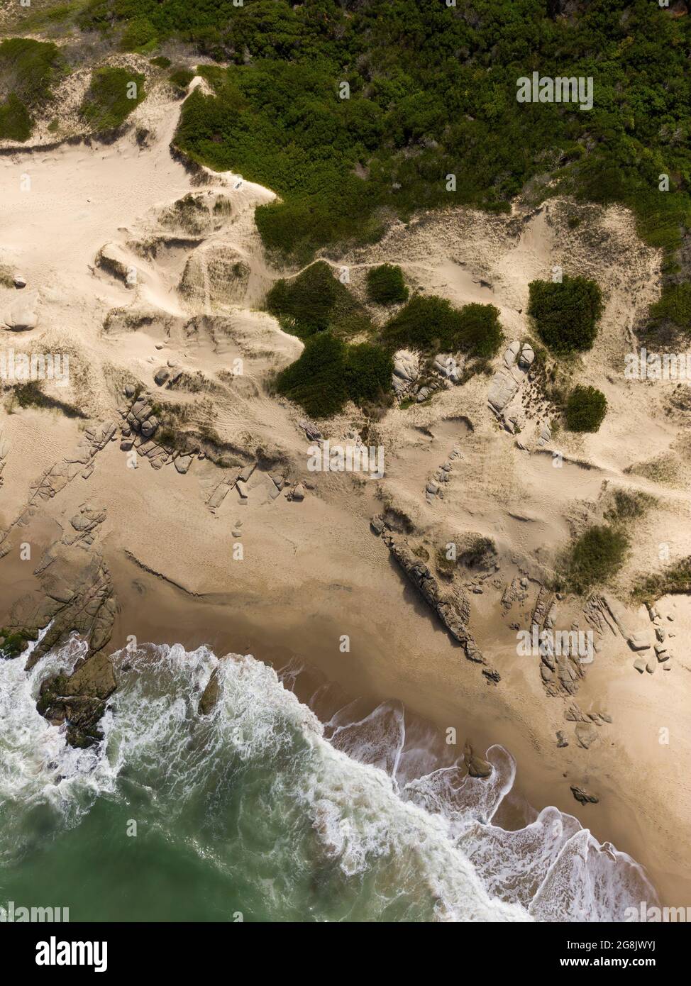 Aerial view of the , wild beach. Rocha, Uruguay Stock Photo - Alamy