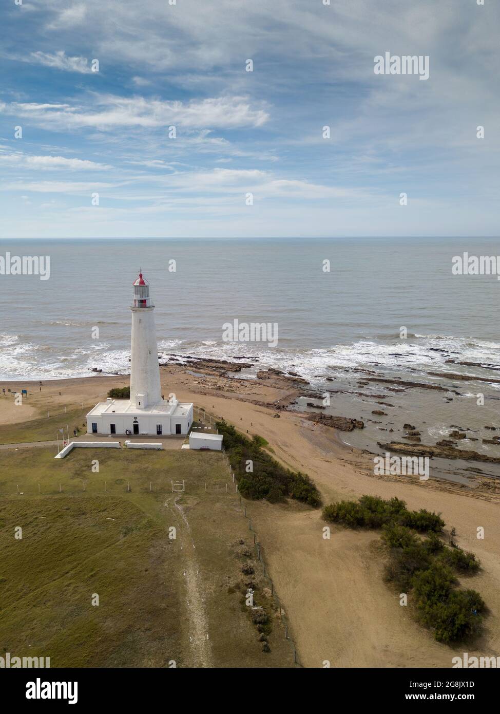 La paloma, Uruguay. aerial view of the lighthouse and the town Stock ...