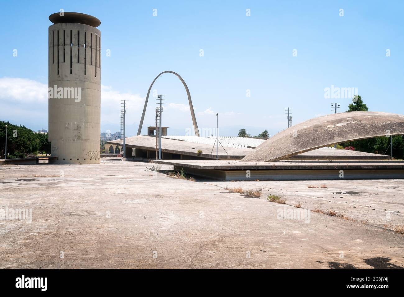 Abandoned Rashid Karameh Fair in Tripoli Lebanon designed by Oscar ...