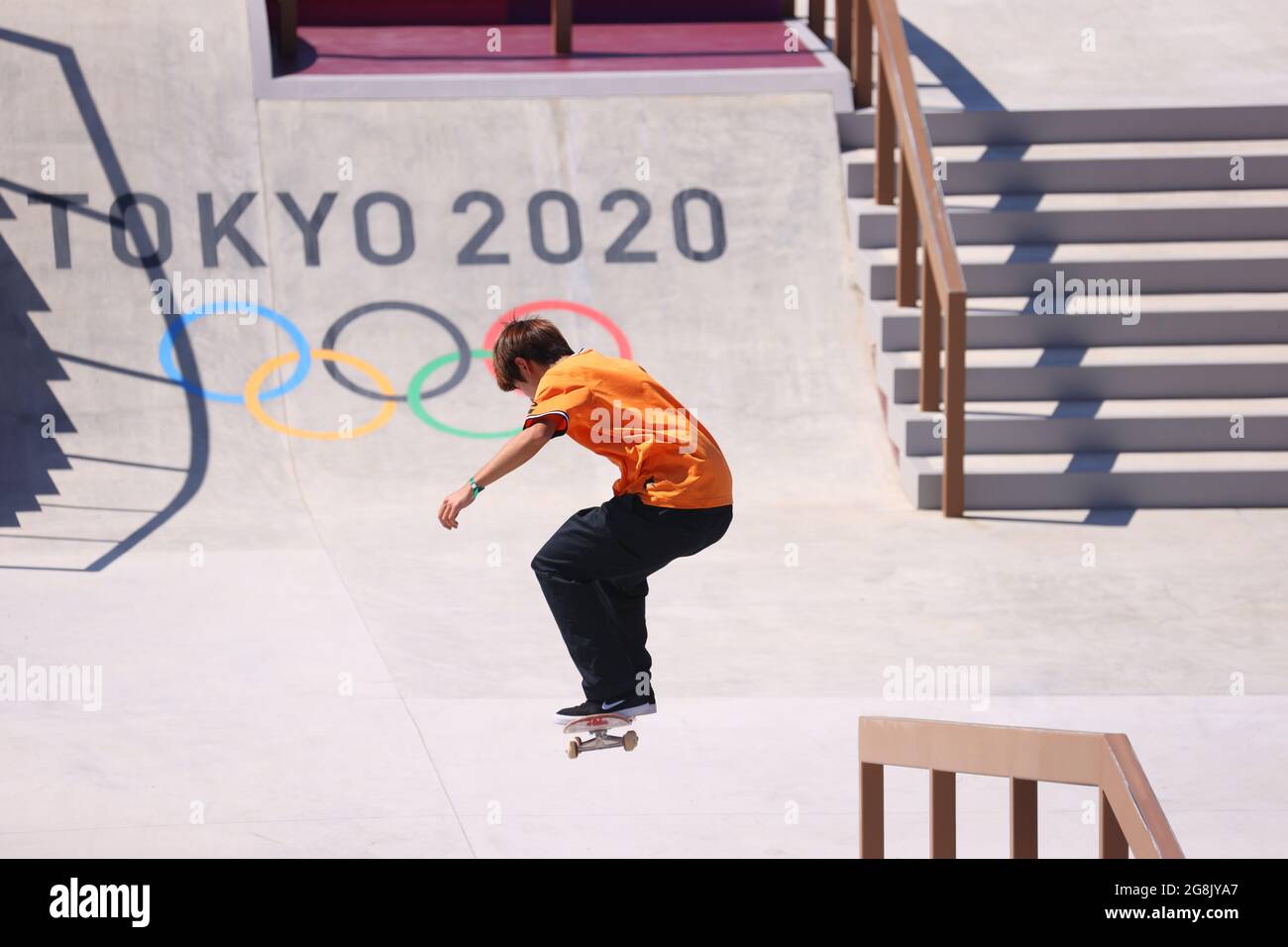 Tokyo, Japan. 21st July, 2021. Yuto Horigome (JPN) Skateboarding : Men ...