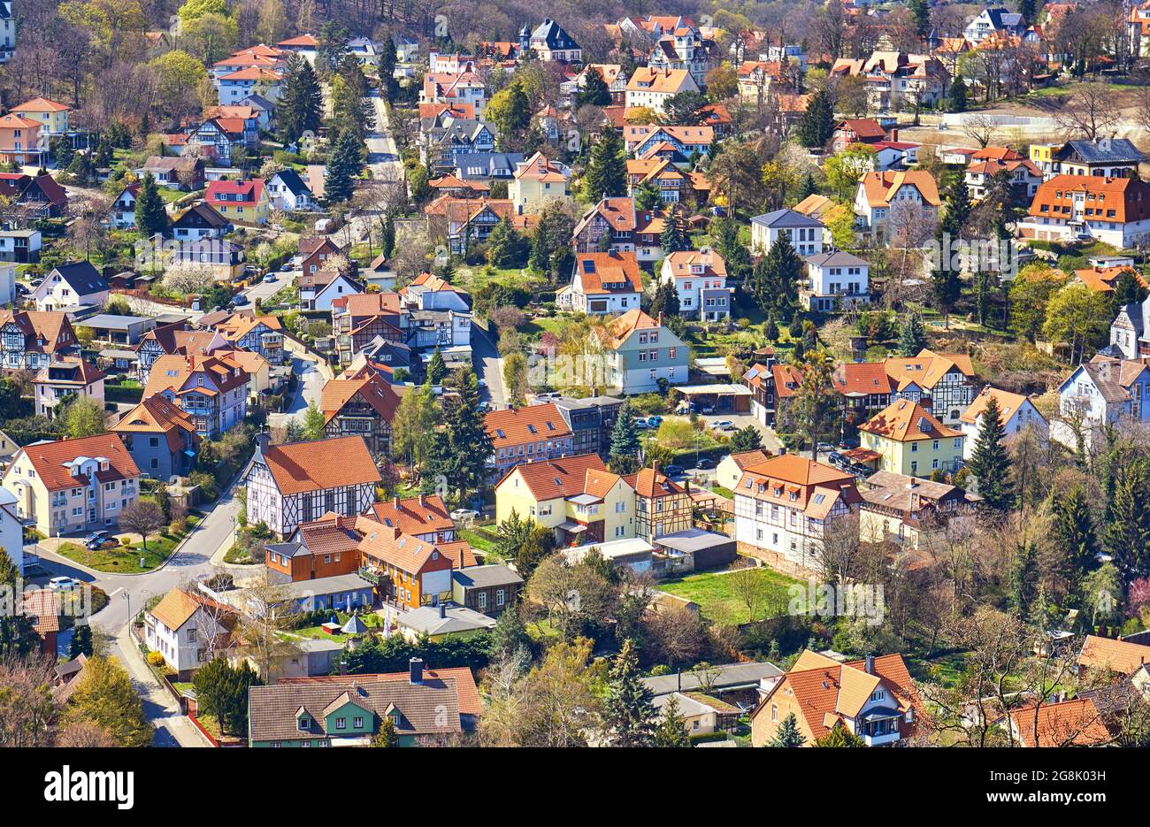 City view from above of a typical German city in Europe Stock Photo - Alamy