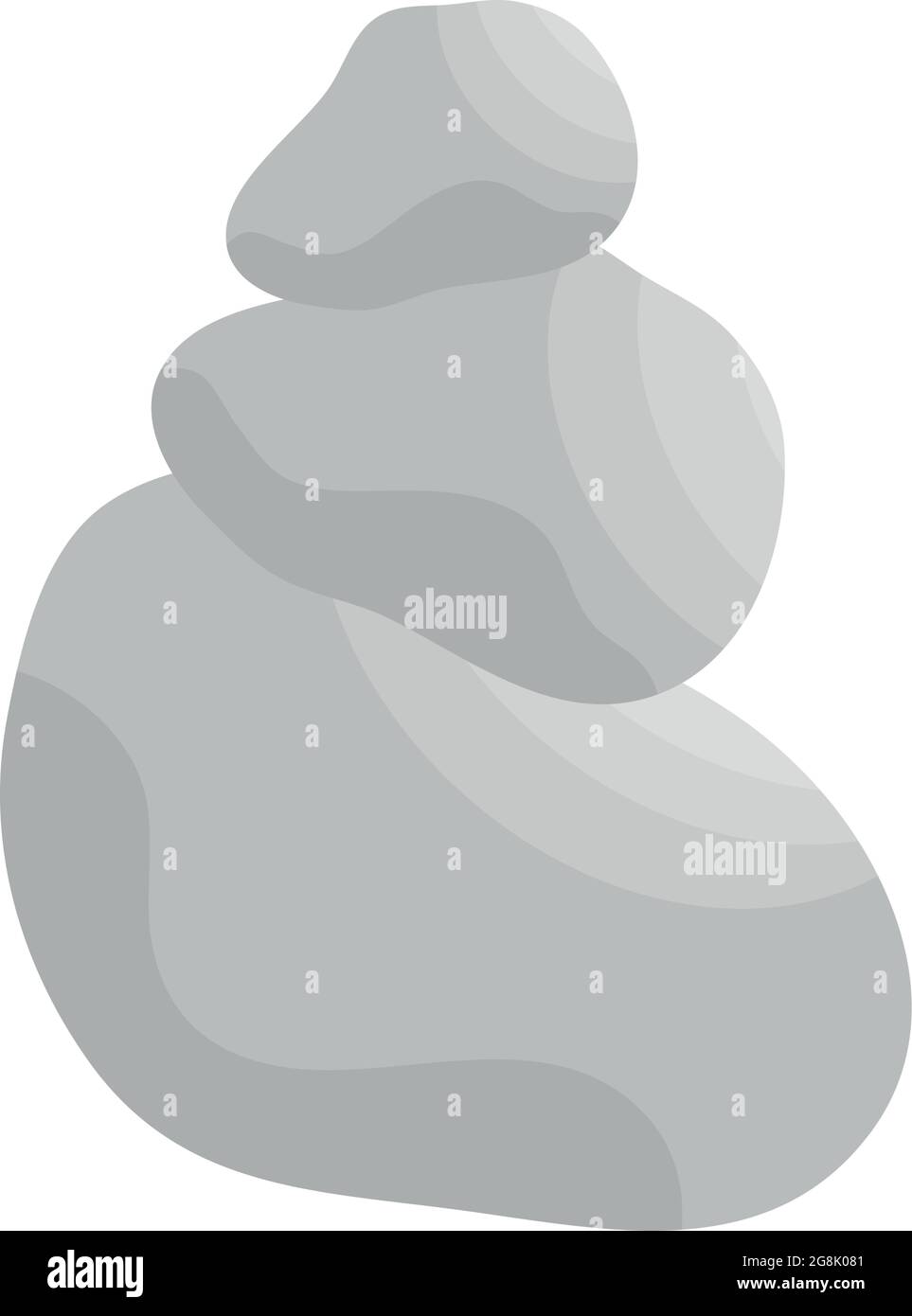 Grey stacked stone Stock Vector Images - Alamy