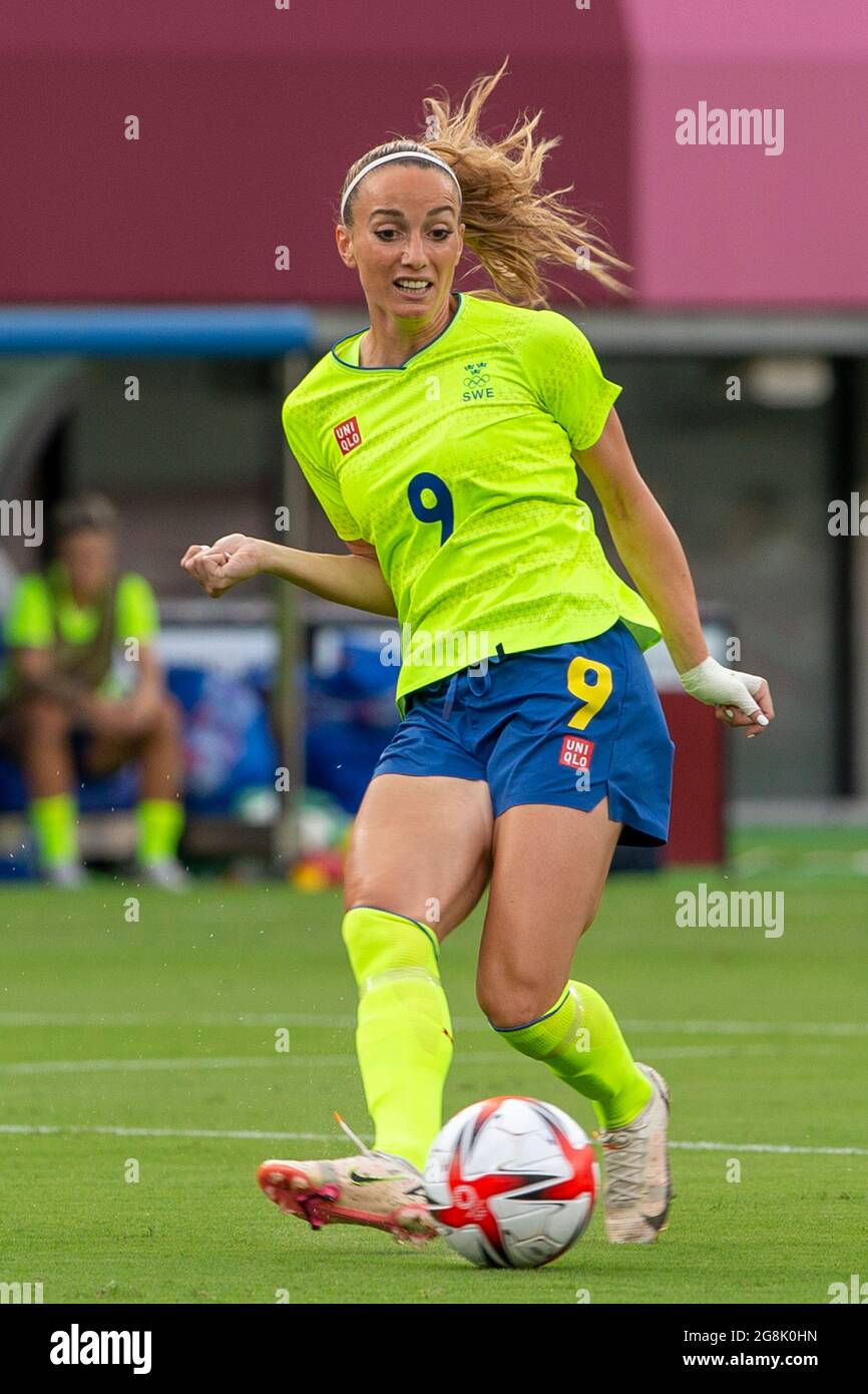 Tokyo, Japan. 21st July, 2021. Sweden's Kosovare Asllani #9 during the ...